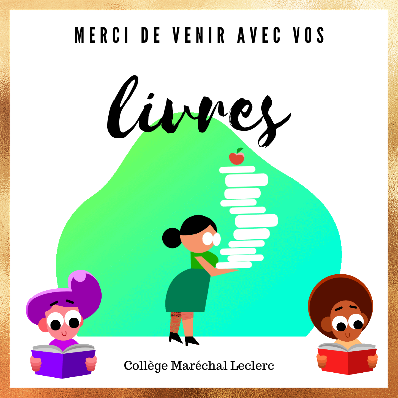 ⚠️ Elèves de 5/4/3è ️ Pensez à venir avec vos livres dès demain ...